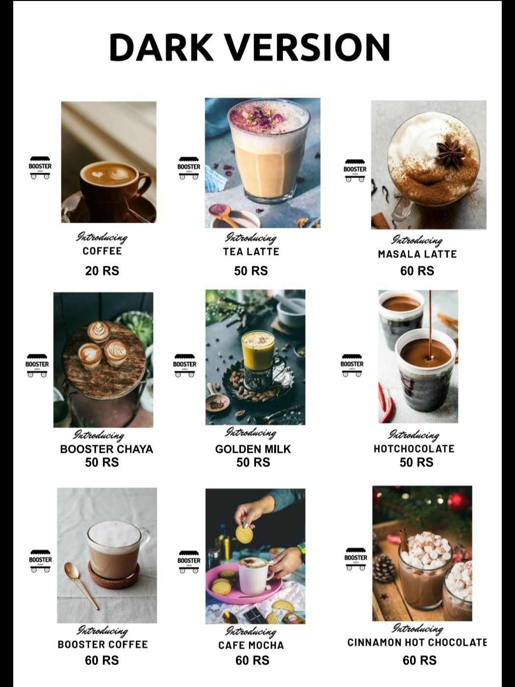 Booster chaya Menu | Booster chaya Thiruvananthapuram | Booster chaya Cafe