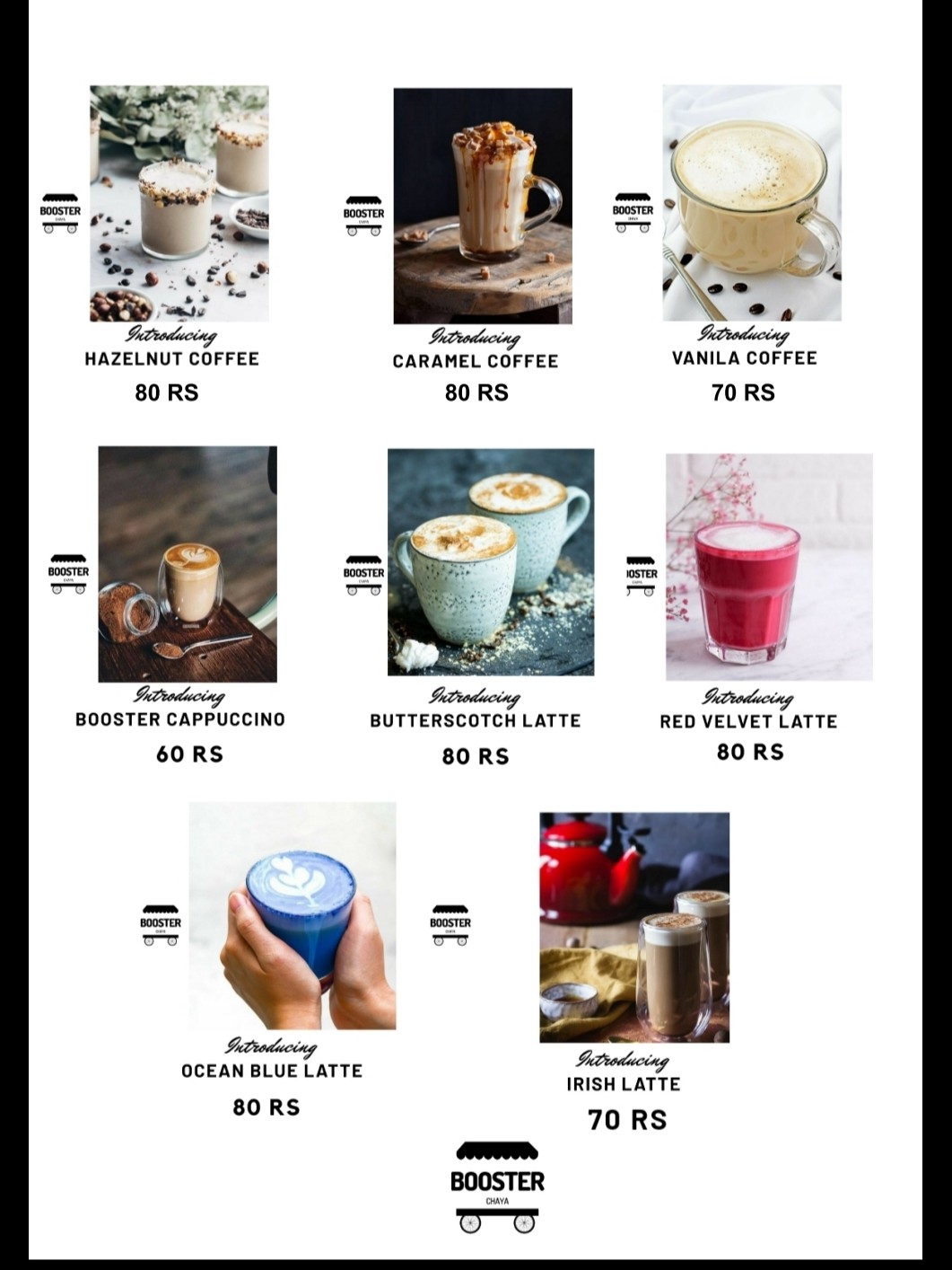 Booster chaya Menu | Booster chaya Thiruvananthapuram | Booster chaya Cafe